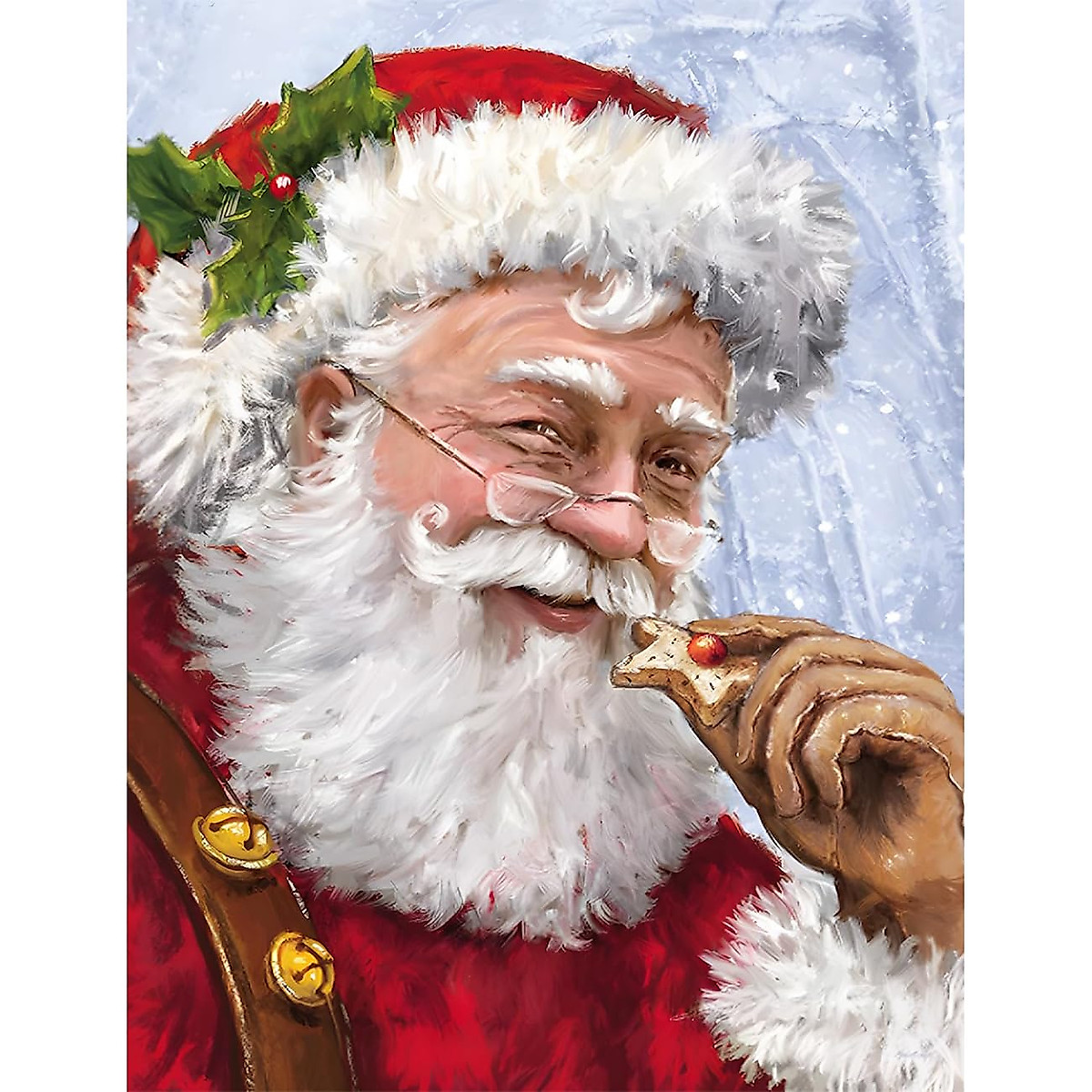 EIBEILI Diamond Painting Kits for Adults Christmas Santa Claus DIY 5D Diamond Art Kits for Kids Beginners Full Drill Diamond Dots Crystal Craft Kits for Home Wall Art Bedroom Decor Gifts 11.8x15.7 in