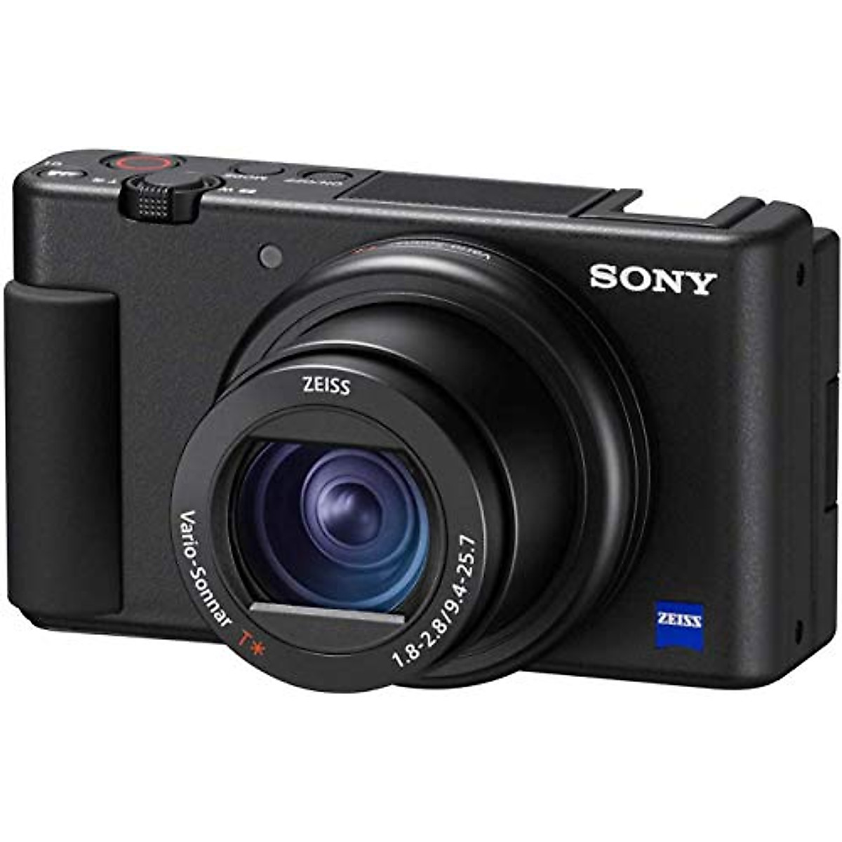 Sony ZV-1 Digital Camera Bundle with Water Resistant Gadget Bag, Monopod, 64GB Memory Card, Card Reader + More | Point & Shoot Camera for Content Creators, Vlogging and YouTube