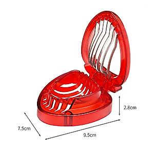 Strawberry Huller Fruit Slicer Set, Berry Stem Leaves Huller Gem Remover Removal Fruit Peeling Tool Kitchen Gadgets Corer Easy for Remove Strawberry Tomatoes and Stem Tool (2PCS)