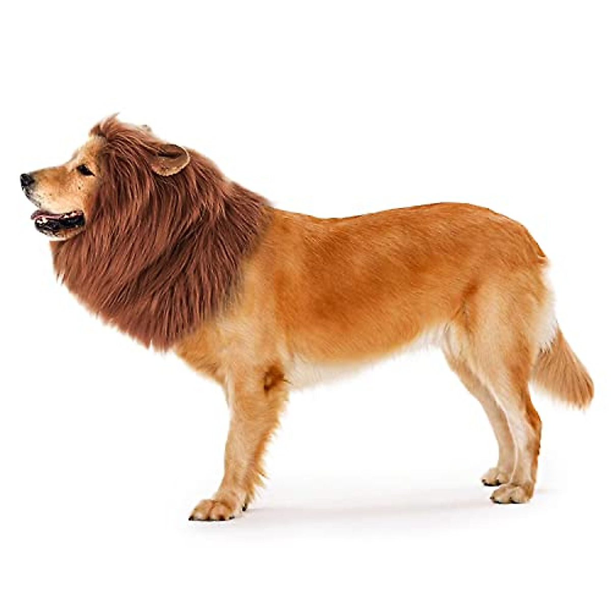 Dog Halloween Costumes Lion Mane for Dog Halloween Party Realistic and Funny Lion Wig Clothes for Large Medium Sized Dogs for Cosplay