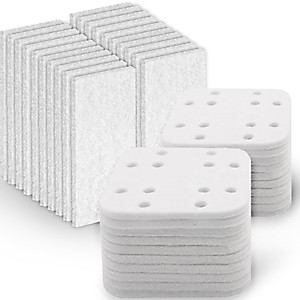 Humidifier Replacement Filters 20 Pack and Replacement Aroma Pads 20 Pack - Compatible with LEVOIT LV600HH, LV600S, OasisMist450S, OasisMist600S - Mineral Absorption Pads, Descaling Pads, White