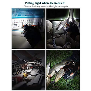 Gifts for Men/Dad, Cool Gadgets for Men, Calmsen Magnetic Wristband with LED Flashlight Gloves, Stocking Stuffers for Men, tool for Husband/Boyfriend/Grandpa on Christmas Day , Father Day，Birthday