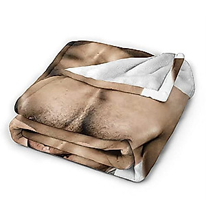 Sam Heughan Blanket Throw Blankets Ultra Soft Flannel Lightweight Throws for Couch, Bed, Plush Fuzzy Flannel Microfiber Warm Thermal Blanket All Seasons Use 50"x40"