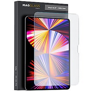 magglass Paper Like Matte Screen Protector for iPad 10th Gen, Matted Feel with Smooth Pencil Resistance - Anti Glare, Non Reflective Tempered Glass for iPad Generation 10 (10.9inch)