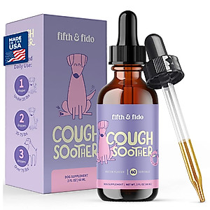 Dog Cough Treatment - Kennel Cough Treatment for Dogs - Gentle Dog Congestion Relief - Kennel Cough Treatment at Home - Natural Dog Cough Suppressant - Liquid Dog Cough Relief