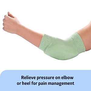 Medline Knit Elastic Heel/Elbow Protectors, One Size, Green