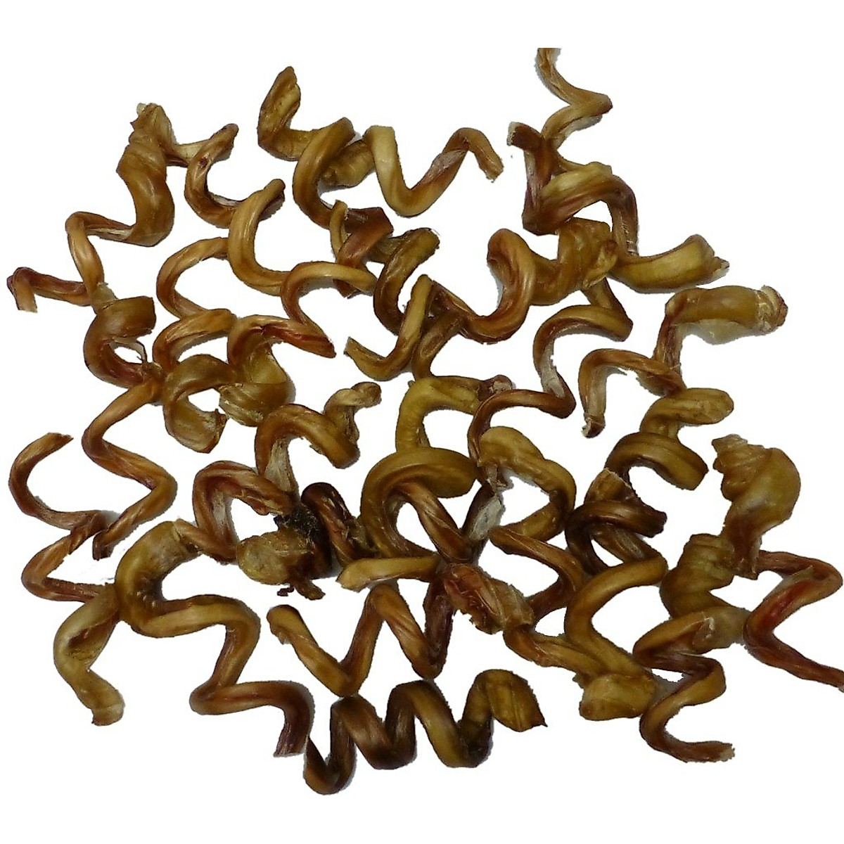 HDP Dental Floss Curly 4-6" Bully Sticks Made in USA Odor Free Size:Pack of 50