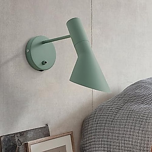 Gutenliter Modern Wall Sconces Lighting Fixture Adjustable Beside Fixed Wall Lamp for Industrial Bedroom Home Indoor Rotatable Wall Light for Bedroom (Pastel Blue)