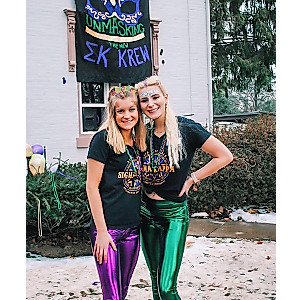 NVENF Mardi Gras Headband Rhinestone Fleur De Lis Hairband Carnival Letter Mask Hair Hoop Costume Party Hair Accessory (Style4)