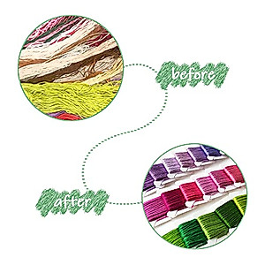 Plastic Embroidery Floss Bobbins, 128 Pcs Thread Friendship Bracelet String Organizer Holder, Embroidery Thread Cards Cross Stitch Bobbin,for Cross Cotton Thread Craft DIY Sewing Storage