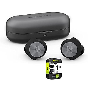Bang & Olufsen 28550VRP Beoplay EQ Active Noise Cancelling Wireless in-Ear Headphones Black Bundle with 1 YR CPS Enhanced Protection Pack