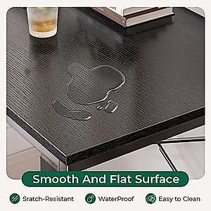 Huuger L Shaped Desk, 39 Inches Computer Desk with Reversible Storage Shelves, Gaming Desk, Corner Desk Home Office Desks, Writing Desk Study Desk with Metal Frame, Black