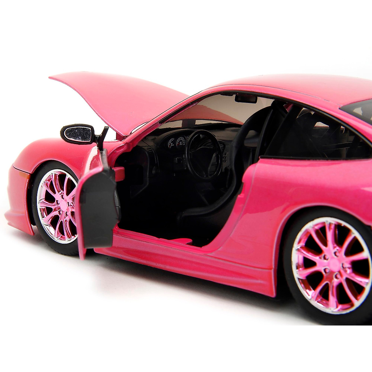 911 GT3 RS Pink Metallic with Pink Wheels Pink Slips Series 1/24 Diecast Model Car by Jada 34847