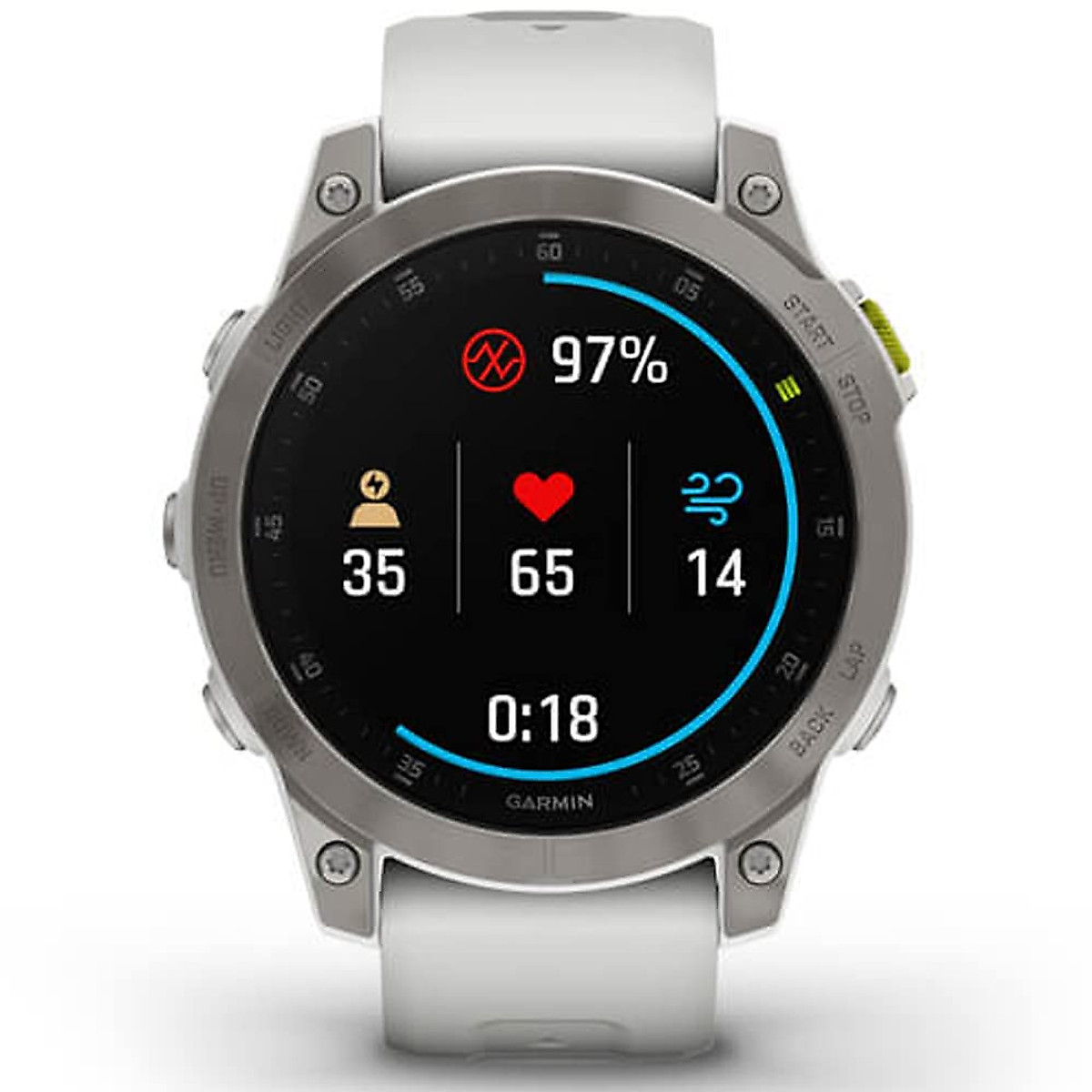 Garmin epix Gen 2, Premium Active Smartwatch, Touchscreen AMOLED Display (Slate Steel, 010-02582-00) Bundle with Varia RVR315 Cycling Rearview Radar with Visual and Audio Alerts