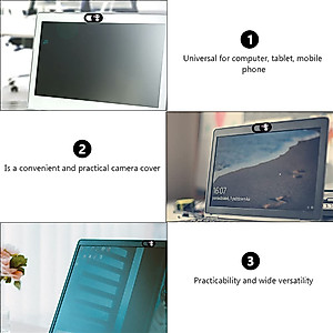 SOLUSTRE 6 Pcs Cover Webcam Cover Slide Laptop Slide Blocker Tablet Notebook Webcam Cover Laptop Lens Cap Privacy Webcam Covers Computer Tablet Stoppers Abs Peeping
