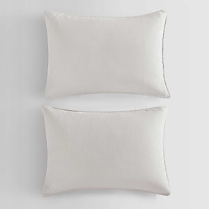 Calvin Klein - Queen Duvet Cover Set, Soft Linen Blend Bedding, Pre-Washed Home Decor for Extra Softness (Soft Linen Off-White, Queen)