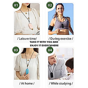 Mini Portable Personal Air Purifier Necklace with USB Rechargeable, Air Ionizer Eliminates for Bedroom, Airplane, Pollen, Smoke, Dust Outdoor, Travel