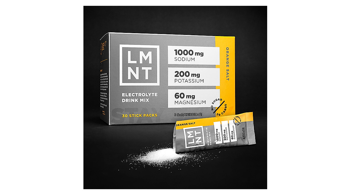 LMNT Zero Sugar Electrolytes - Orange Salt Drink Mix (30 Count)
