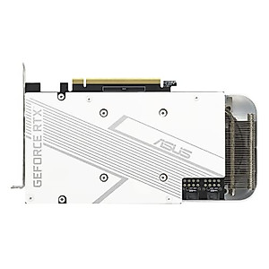 ASUS Dual NVIDIA GeForce RTX 3060 Ti White OC Edition Graphics Card (PCIe 4.0, 8GB GDDR6X Memory, HDMI 2.1, DisplayPort 1.4a, 2-Slot Design, Axial-tech Fan Design, 0dB Technology, and More)