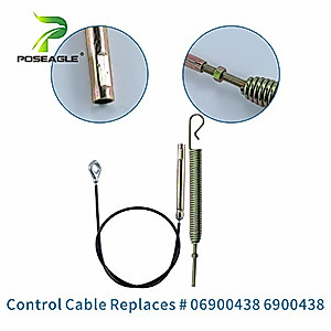 POSEAGLE 06900438 Auger Cable Compatible with Ariens 06900438 Cable, Ariens 06900438 Auger Cable for Ariens Classic 24 E, Compact 20 24, Compact Track 24, SNO-Tek 24, SNO-Tek 28 120V Snow Blowers