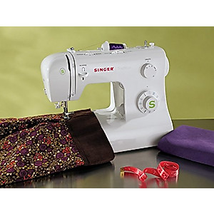 SINGER | Tradition 2277 Sewing Machine including 23 Built-In Stitches, Automatic Needle Threader, Snap-On Presser Feet, Automatic Tension, perfect for sewing all types of fabrics with ease, White