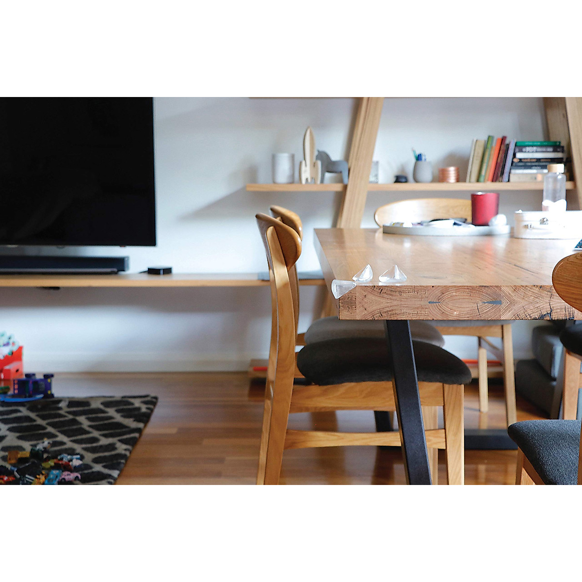 Little Chicks Soft Touch Table Guard Corner Cushions - with Dual Layer Protection - Fits Most Furniture Size Corners - 4 Pack - Transparent - Model CK029