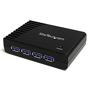 StarTech.com 4 Port Black SuperSpeed USB 3.0 Hub (ST4300USB3EU)