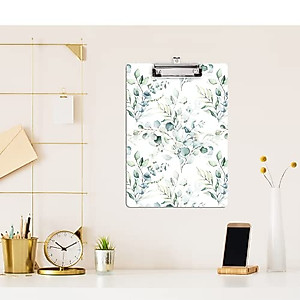 Hongri Cardboard Clipboard, Fashion Design Letter Size Wooden Clipboards, Cute Custom Pattern, A4 Standard Size 9" x 12.5", Office Supply, School Supply, Back to School, Leaf