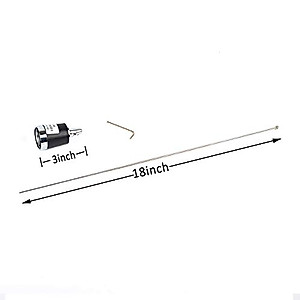 HYS Amateur Antennas Dual-Band NMO 20 Inch Antenna VHF 144/UHF 430MHz NMO L Shape Mount Mobile Antenna Bracket W/13 ft RG58 Coax Cable NMO to UHF-male/PL259 for Motorola Kenwood Midland Mobile Radios