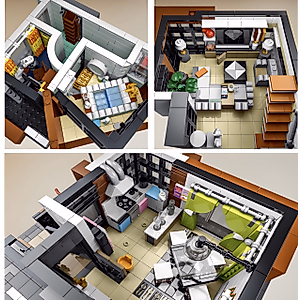 General Jim's Modern Cubist Villa Modular City Building Blocks MOC Bricks Set | Compatible with Lego City Sets and Other Major Brands