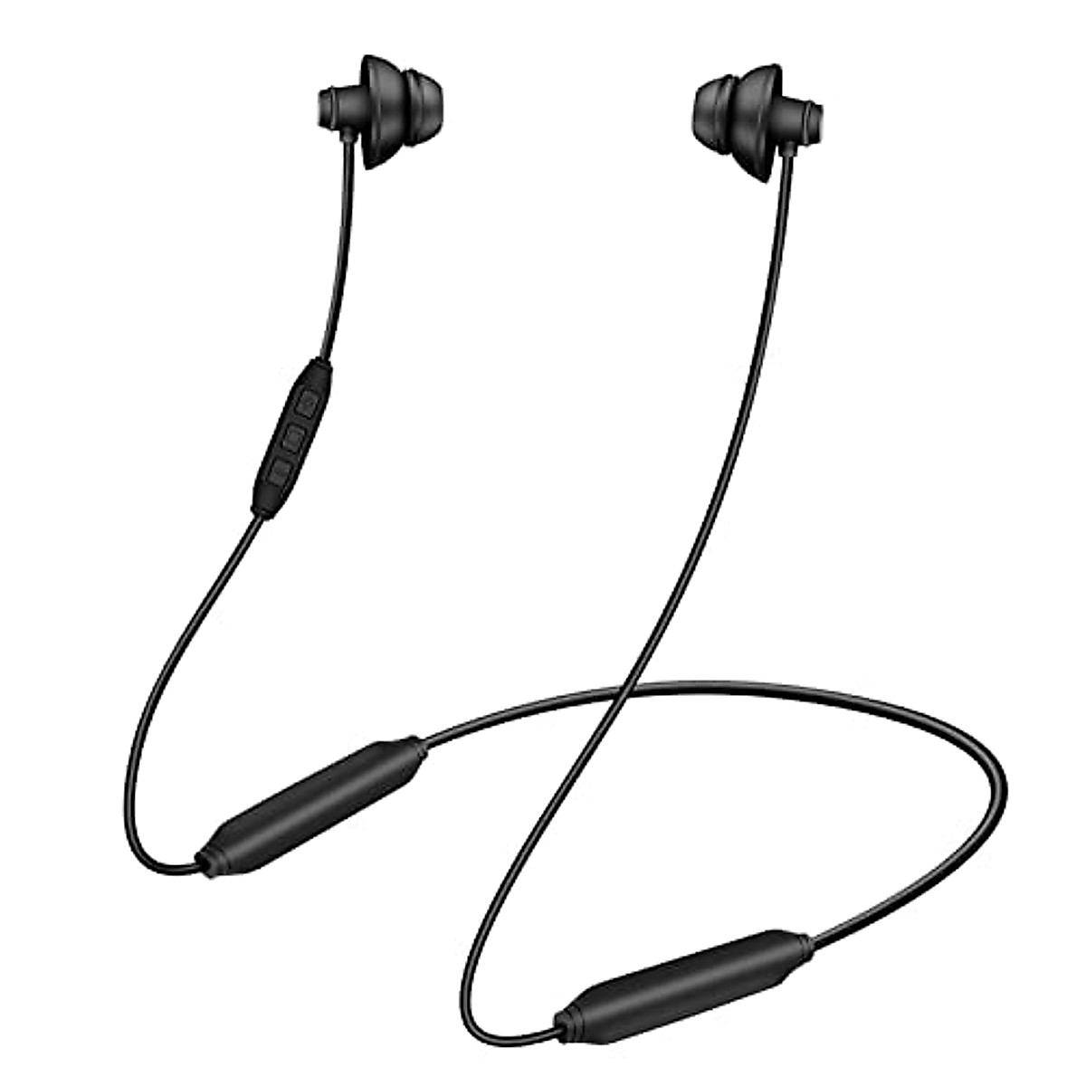 GOOJODOQ Bluetooth Sleep Headphones Bluetooth 4.2 Wireless Soft in-Ear Sleeping Earbuds, 18 Hours Music time, Wireless Sleep Headsets for Insomnia, Side Sleeper, Gym, Relaxation and Sports-Black