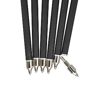 AMEYXGS 16/17/18/20/22 Inch Crossbow Carbon Arrow Crossbow Bolts Arrows Competition Hunting with Replaceable Screw-in Arrow and Parablic Shape Feather 12 Pack (Orange 17 inch)