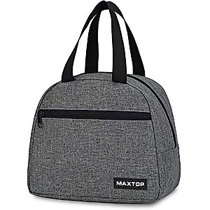 MAXTOP Lunch Bag Women,Insulated Thermal Lunch Box Bag for men With Front Pocket and Inner Mesh pocket, Cooler Tote Bag Gifts for Adults Women Men Work Nurse Picnic Beach Park