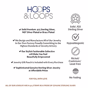 Hoops & Loops Sterling Silver Cubic Zirconia 3mm Round-cut Eternity Band Ring