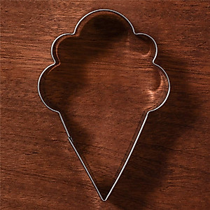 LILIAO Ice Cream Cookie Cutter for Summer - 2.6 x 3.7 inches - Stainless Steel