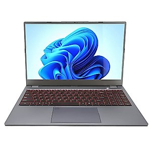 ciciglow 15.6in Laptop, Slim Laptop with Fingerprint Unlock, 8GB RAM 128G SSD, for Intel I7 CPU, 6 Cores and 12 Threads, 1920x1080 HD Screen, for Windows 10, 8000mAh