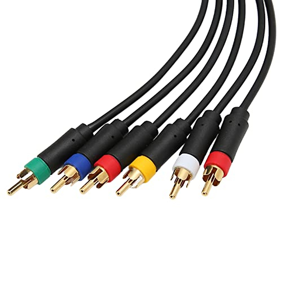 RGB Rgbs Multifunctional Composite Cable with Strong Stability High Flexibility, 4 BNC Heads, Made of Suitable for Crt Monitors, for NGC, for N64