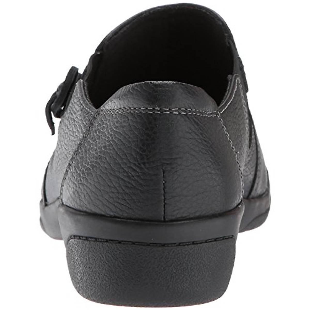 Clarks Women's Cheyn Madi Loafer, Black Tumbled Leather, 10 W US