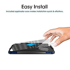 amFilm Glass Screen Protector Compatible for iPhone 12 Pro Max 6.7" Display, 2020, with Easy Installation Tray, Tempered Glass, 3 Pack