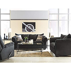 Signature Design by Ashley Darcy Classic Contemporary Sofa, Black