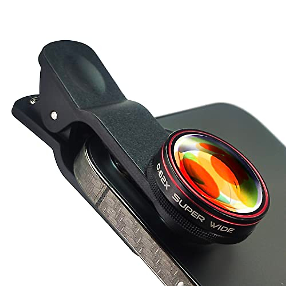 Phone Camera Lens, Clip on Cell HD Phone Super Wide Angle Lens kit, 0.62X Super Wide Angle Lens, for Most iPhone Android Samsung Phones and Smartphones