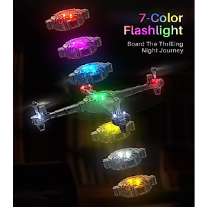 Drones for Kids, SYMA X440 RC Helicopter Drone with Detachable Arms with 7-Color Light Switching, 16 Stunts, 2 Batteries and Altitude Hold, Remote Control Toys for Boys Girls