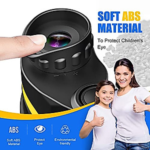 LET'S GO! Boys Toys Age 3-12, DIMY Compact Waterproof Binocular for Kids Boys Outdoor Play Bird Watching Easter Gifts for Boys Age 5-10 Yellow