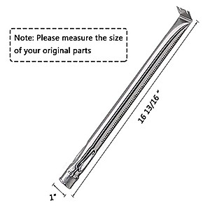 Htanch SN2341(4-Pack) SA0361 (4-Pack) 17 5/16" Heat Plate and Burner Replacement for Charmglow 720-0234,Nexgrill 720-0033, 720-0234, 720-0289 and Others Gas Grill Models