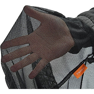 OMVMO 1Pcs100L Mesh Sleeping Bag Storage Sack Stuff Sack Mesh Laundry Bag Drawstring Bag，Tear-Resistant Polyester Mesh,300D Oxford Bottom,Anti-Dirt and Water-Resistant.