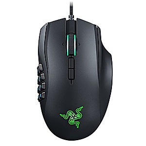 Razer RZ01-01610100-R3U1 Naga Chroma - Ergonomic RGB MMO Gaming Mouse- 12 Programmable Thumb Buttons & 16,000 Adjustible DPI