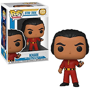 Funko TV: POP! Star Trek Collectors Set 1- Captain Kirk in Chair, Khan, Uhura, Multicolor, 3.75 inches