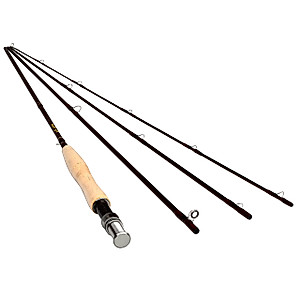 10' 4 Pieces Carbon Fly Fishing Rod Pole #3/4 3Meters Length Light Feel Medium-Fast Action