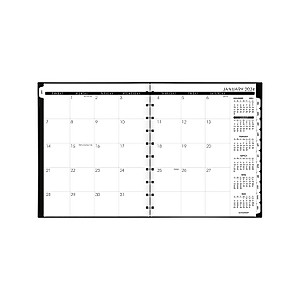 2024 AT-A-GLANCE Move-A-Page 8.75-inch x 11-inch Weekly & Monthly Appointment Book, Black (70-950E-05-24)