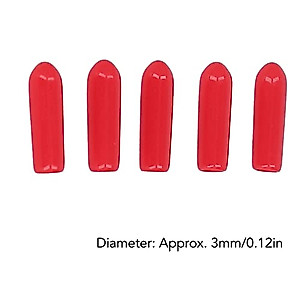 Thread, Flexible Wide Application Oil Proof Flame Retardant Screw End Cap 200 Pcs Resistance for Flanges(3mm/0.12in)